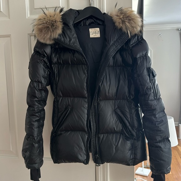 SAM. | Jackets & Coats | Sam Winter Puffer Jacket With Fur Hood | Poshmark
